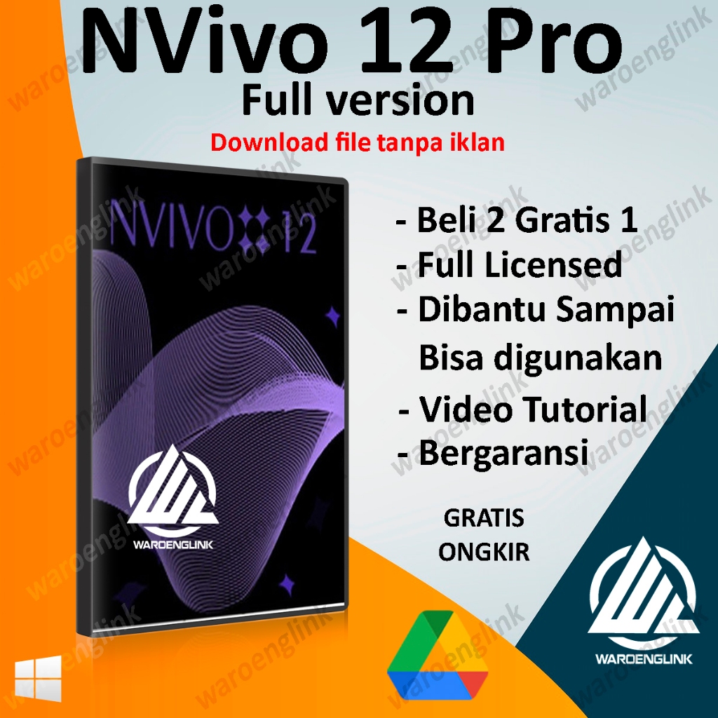 Jual NVivo 12 Pro | Video Install | Windows | Full Version | Lifetime | Shopee Indonesia
