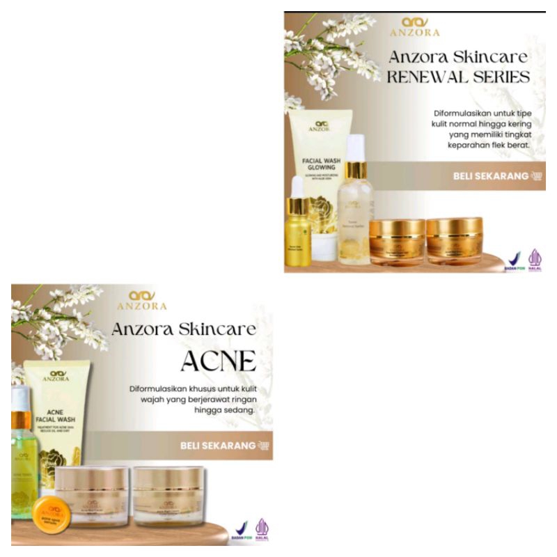 Jual Paket Lengkap Anzora Glow / Acne | Shopee Indonesia