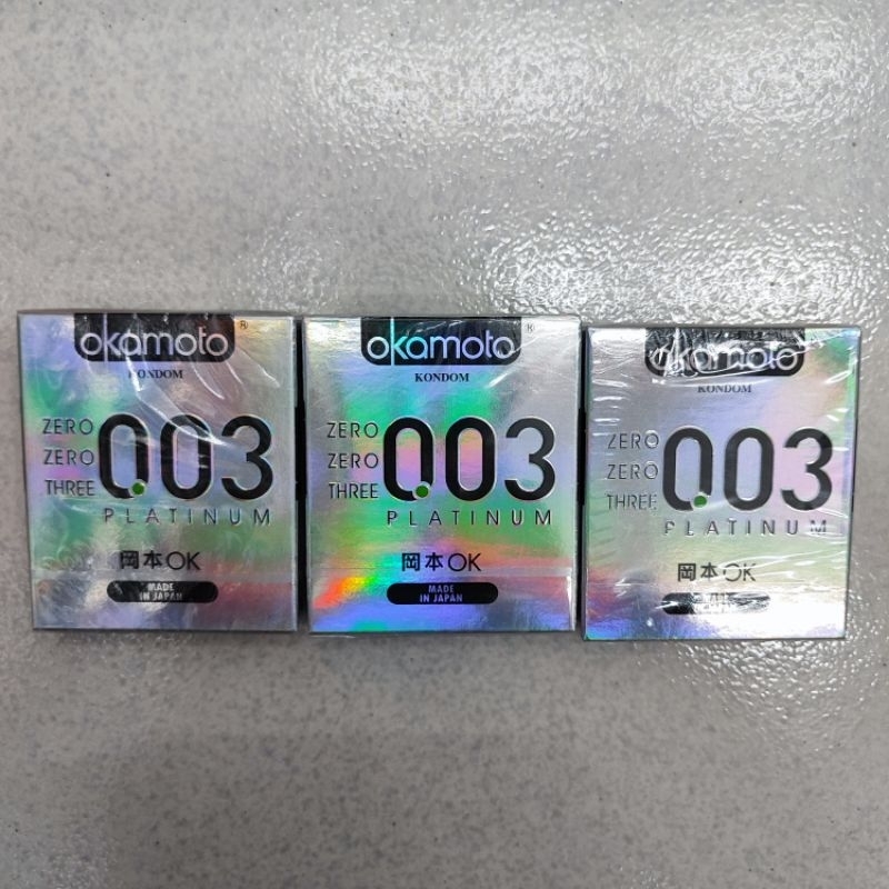 Jual Okamoto Kondom 003 (2'S) Platinum Privasi Dijamin Aman | Shopee ...