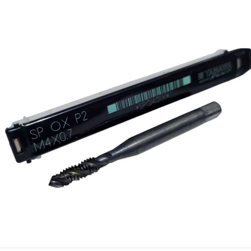 Jual Tap Ulir M4×0.7 SP YAMAWA Ukuran Baut 8 . Tap mesin spiral flute M4×0.7 SP YAMAWA. tap M4 × ...