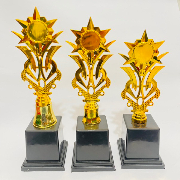 Jual Piala 1 Set Model Matahari untuk Penghargaan Tinggi 30-35 cm Free ...