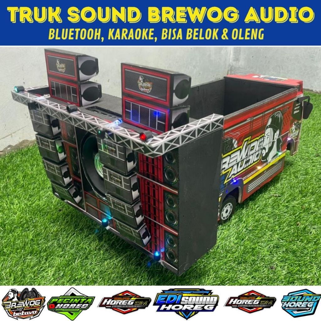 Jual Miniatur truk sound system/miniatur truk oleng/miniatur truk brewog audio | Shopee Indonesia