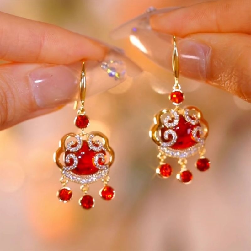 Jual New Chinese Traditional Earrings / Anting Wedding / Anting Sangjit ...