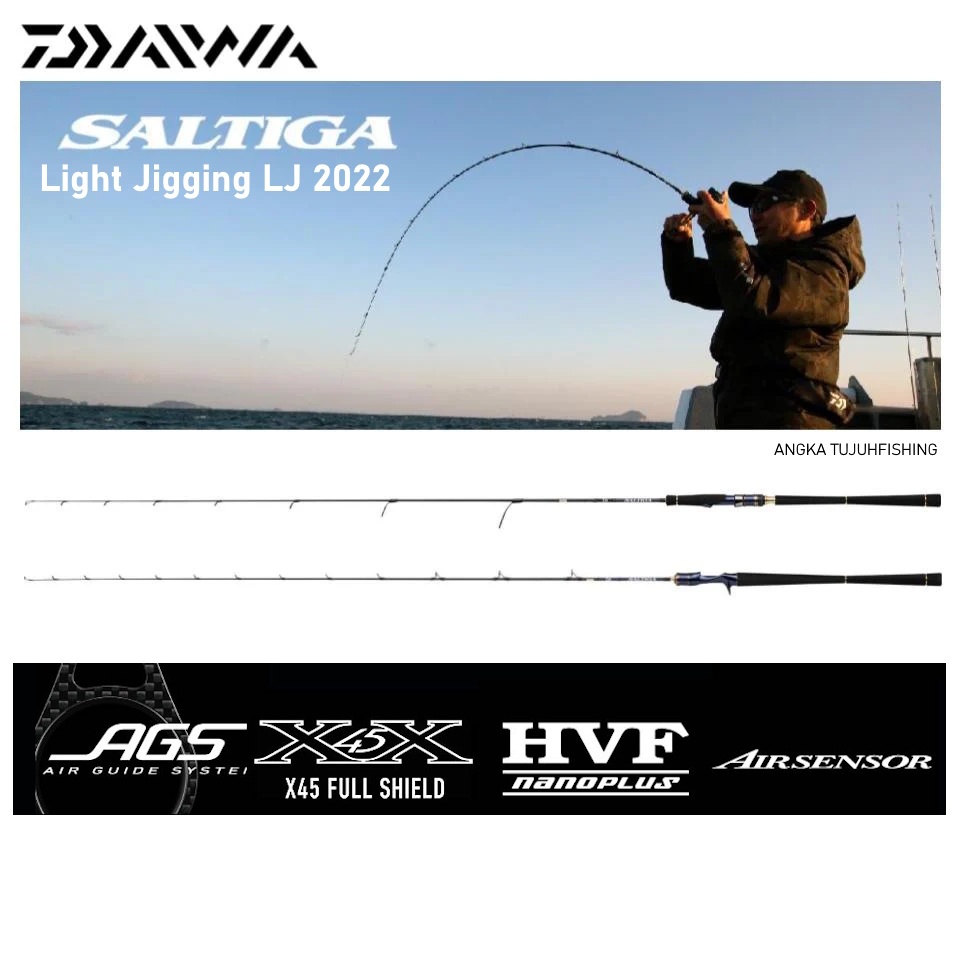 Jual Daiwa Saltiga 2022 LJ Light Jigging Rod Joran Pancing | Shopee Indonesia
