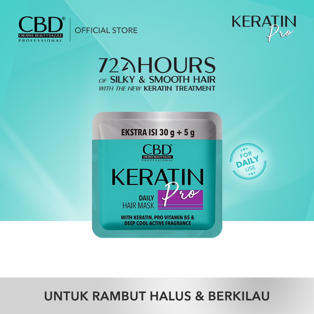 Jual CBD Professional Keratin Pro Daily Use Hair Mask (Masker Rambut ...