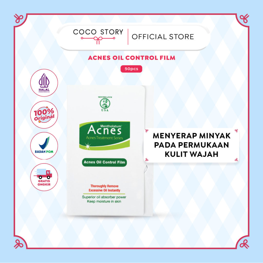 Jual Acnes Oil Control Film - 50 Sheet | Shopee Indonesia