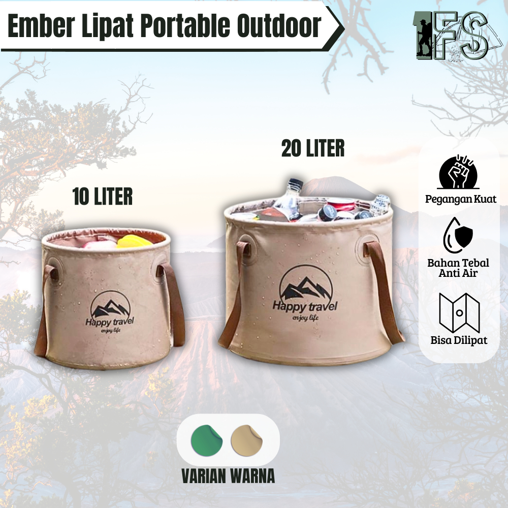 Jual Ember Piknik Jumbo Ember Lipat Travel 20 Liter Dan 10 Liter Ember ...