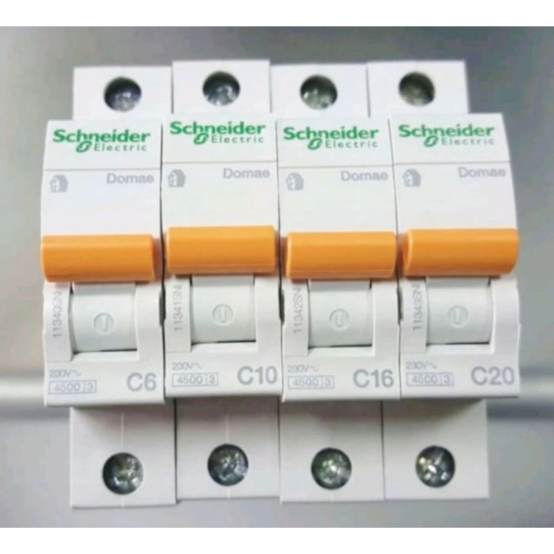 Jual Mcb Schneider Domae 1P Phase 2A 4A 6A 10A 16A 20A 25A 32A | Shopee Indonesia