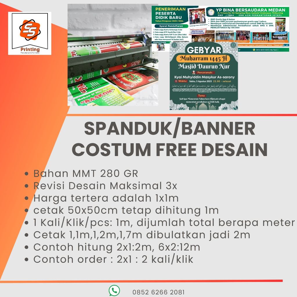 Jual CETAK SPANDUK/BANNER/BACKDROP COSTUME FREE DESAIN/DESAIN SESUKAMU ...