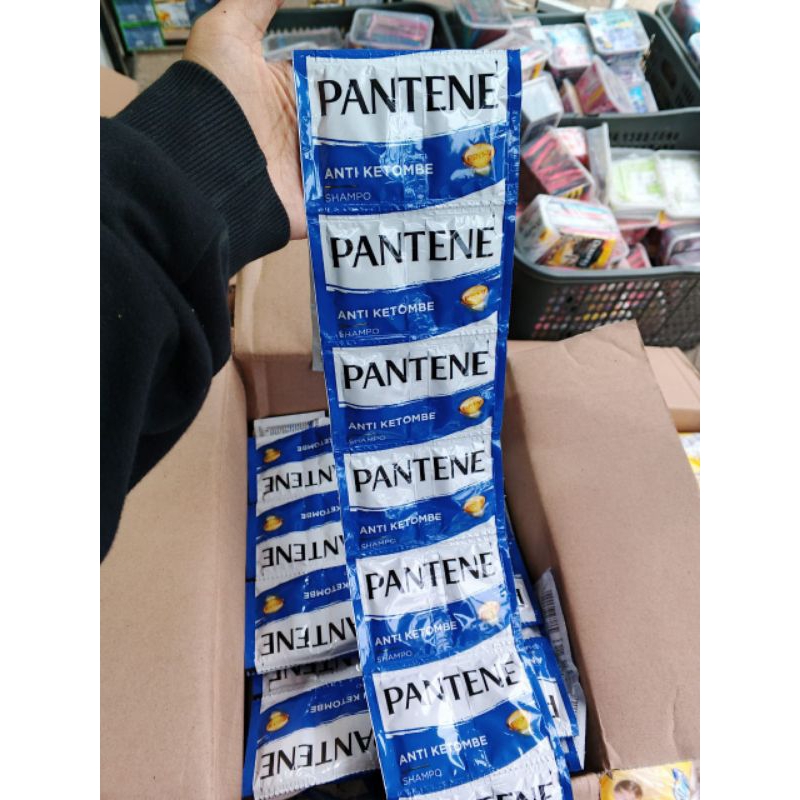 Jual Shampo Pantene Anti Ketombe (biru) isi 12 sachet (24 sachet kanan ...