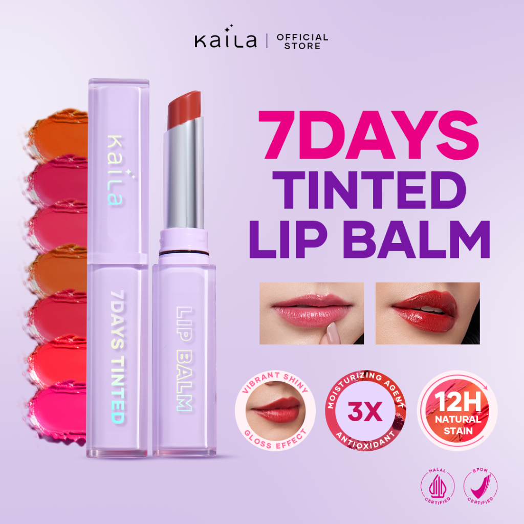 Jual Kaila Beaute 7Days Tinted Lip Balm 2g All Varian | Shopee Indonesia