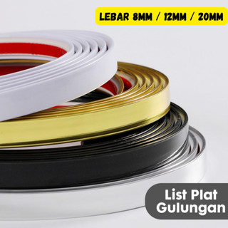 Jual List Plat Strip Mirror Hairline / List Wallpaper Sticker Gold ...