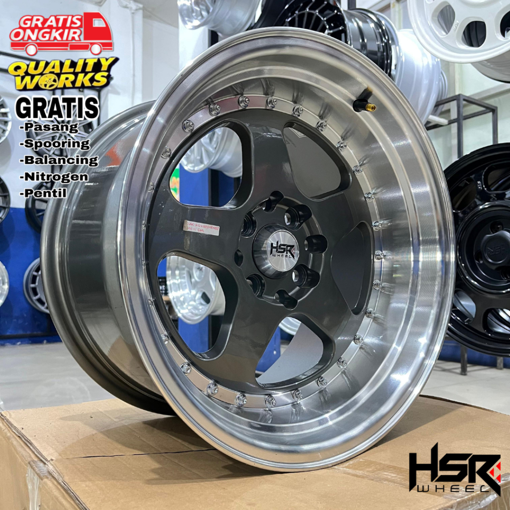 Jual Velg Celong Ring 16 Tapak Lebar 8/9 Pcd 4x100 4x114 Et25/15 Hsr Wheel Burn | Shopee Indonesia