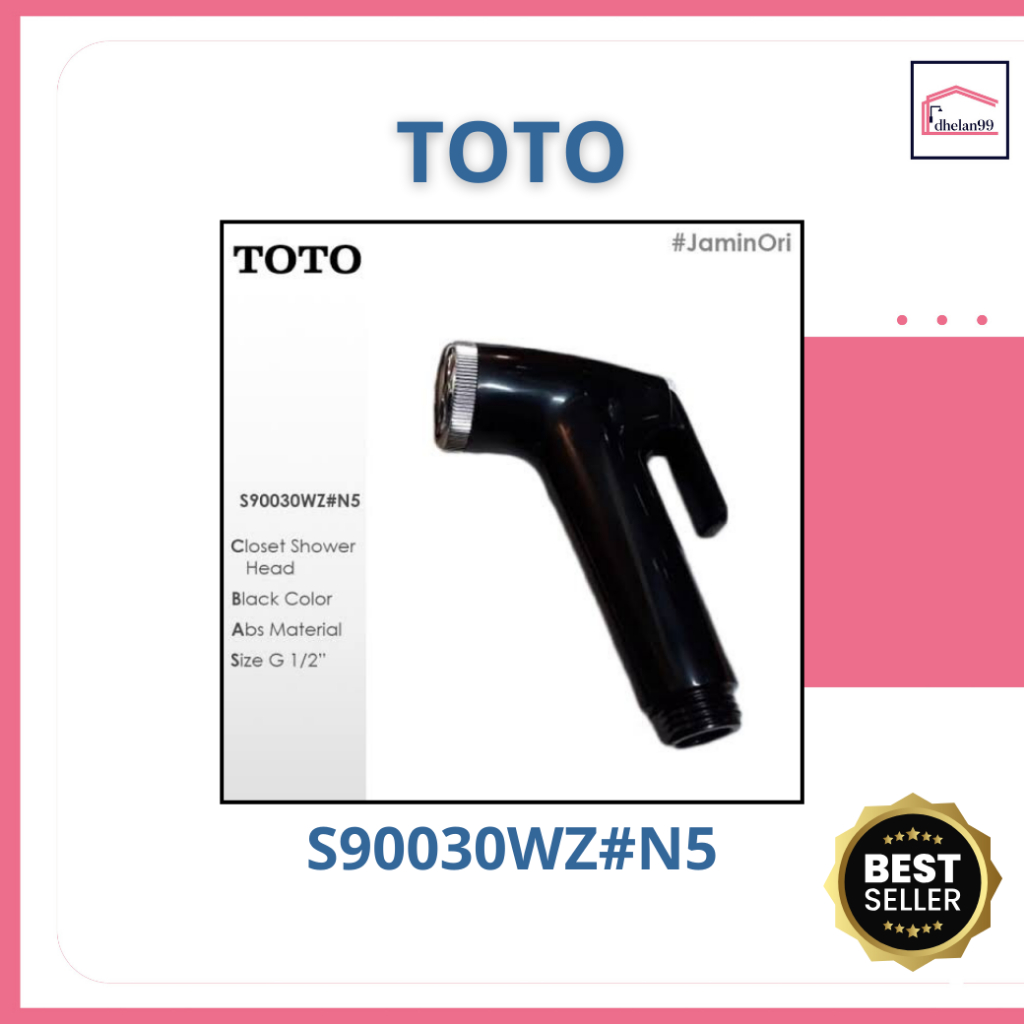 Jual TOTO KEPALA JET SHOWER S90030WZ#N5 SHOWER SPRAY HEAD ( HITAM ...