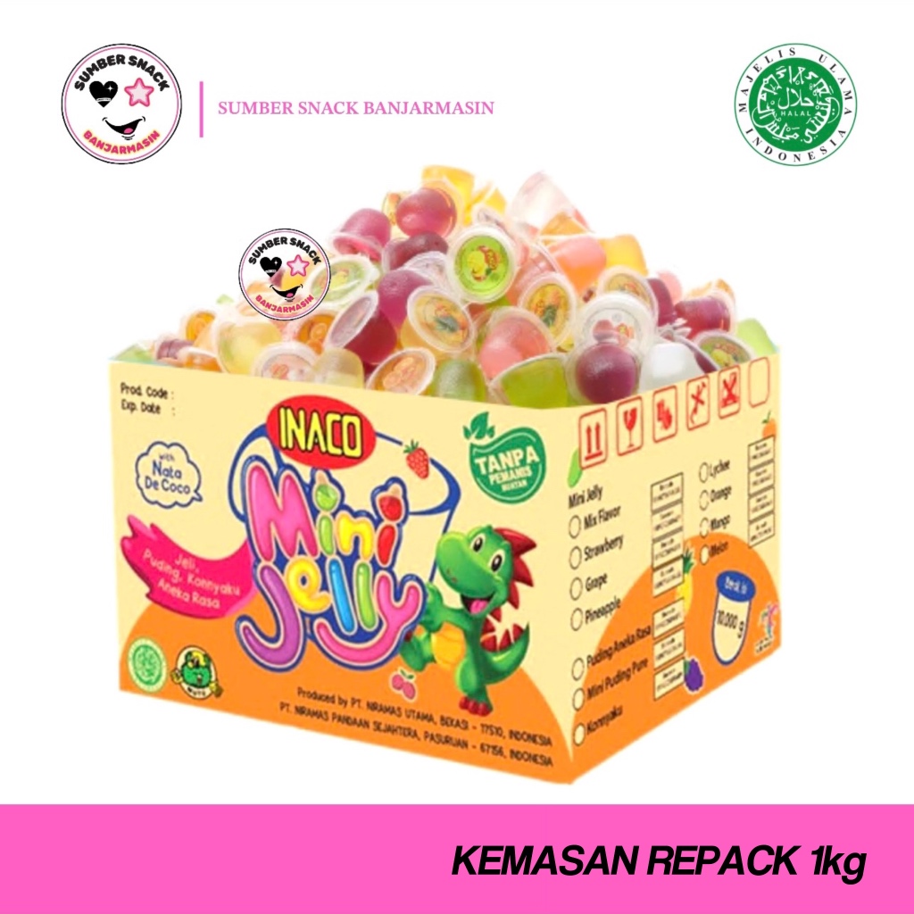 Jual Inaco Mini Jelly Mix Flavor (Repack 1kg) | Shopee Indonesia