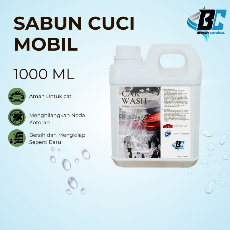 Jual Berkat Chemical Sabun Cuci Mobil Car Wash Gentle Formula 1000ML ...
