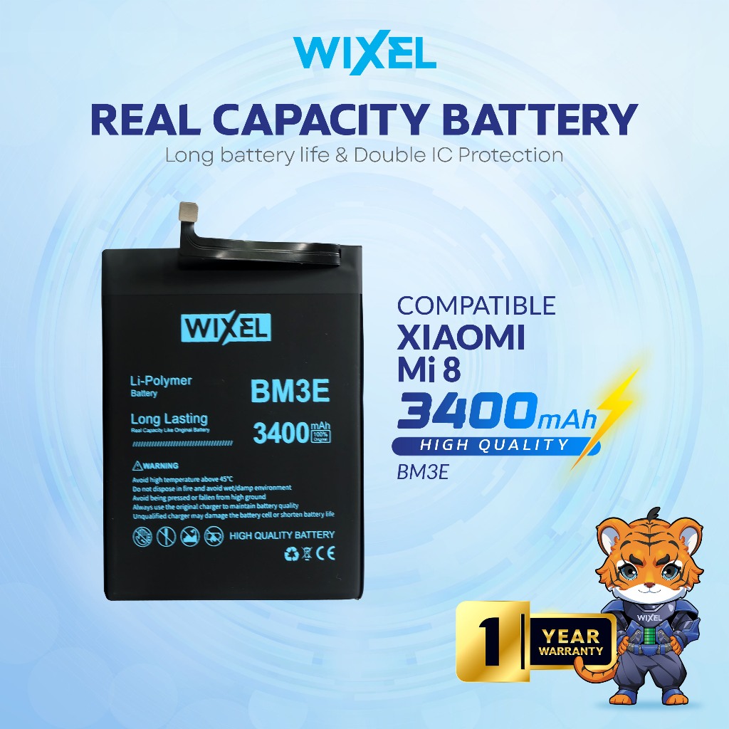 Jual WIXEL Baterai XiaoMi BM3E Mi8 Mi 8 Double Power Original Batre ...