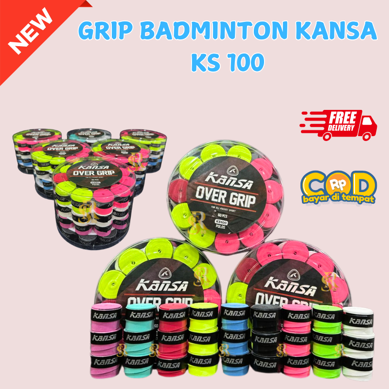 Jual Grip Raket Karet Kansa Polos Original/ KS100 Grip Karet Raket ...