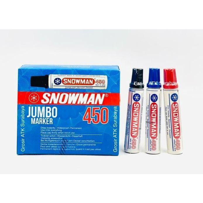 Jual SEPIDOL Permanen Snowman JUMBO (Permanent Marker 450) | Shopee ...