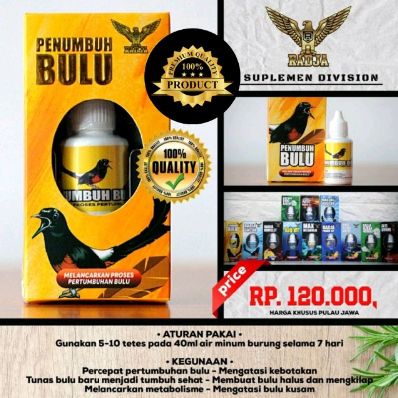 Jual VITTAMIN PENUMBUH BULU BURUNG MURAI VITAMIN BURUNG BERKUALITAS ...