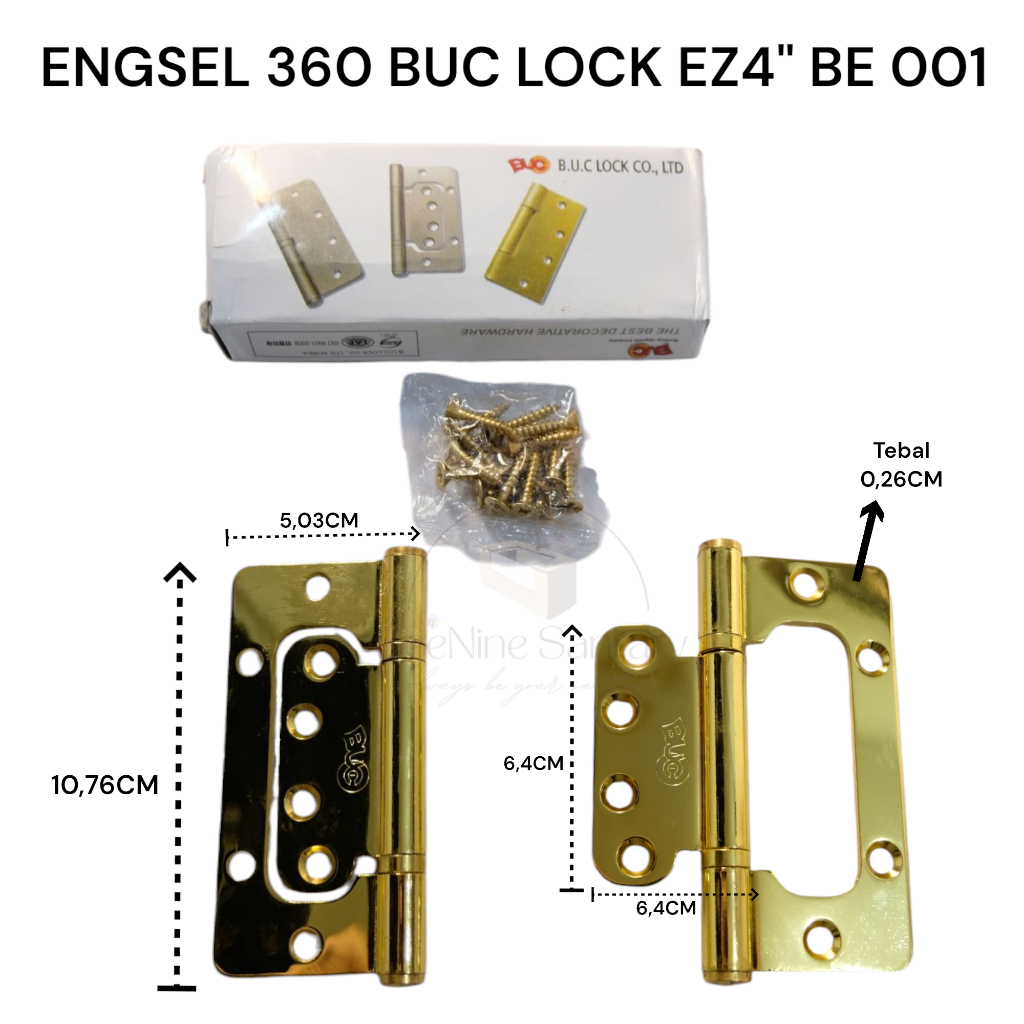 Jual BUC LOCK Engsel 360 Buc Lock EZ4" BE 001/ Engsel Besi 360 Buc 4 ...
