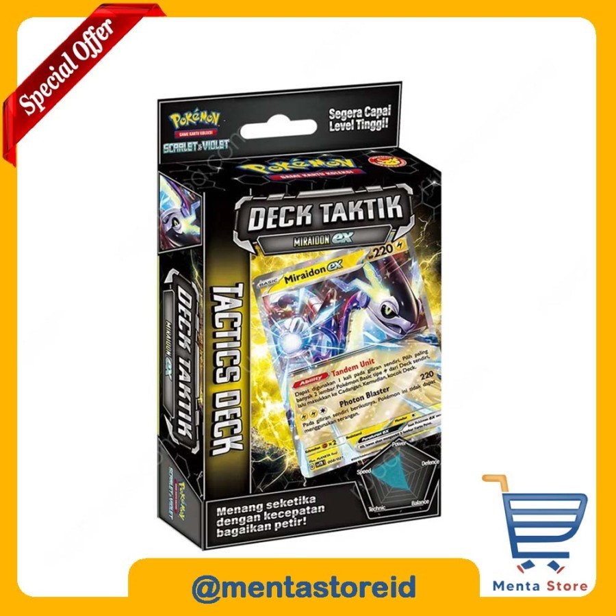 Jual Kartu Pokemon TCG - Deck Taktik Miraidon ex svTR - Starter Deck Pokemon Game Kartu Koleksi ...