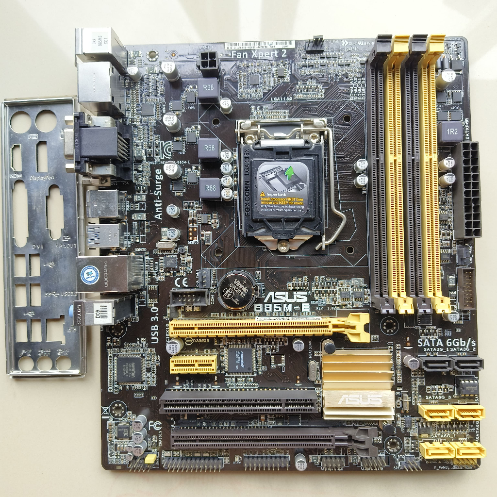 Jual MAINBOARD GAMING ASUS B85M-E LGA 1150 DDR3 GEN4 | Shopee Indonesia