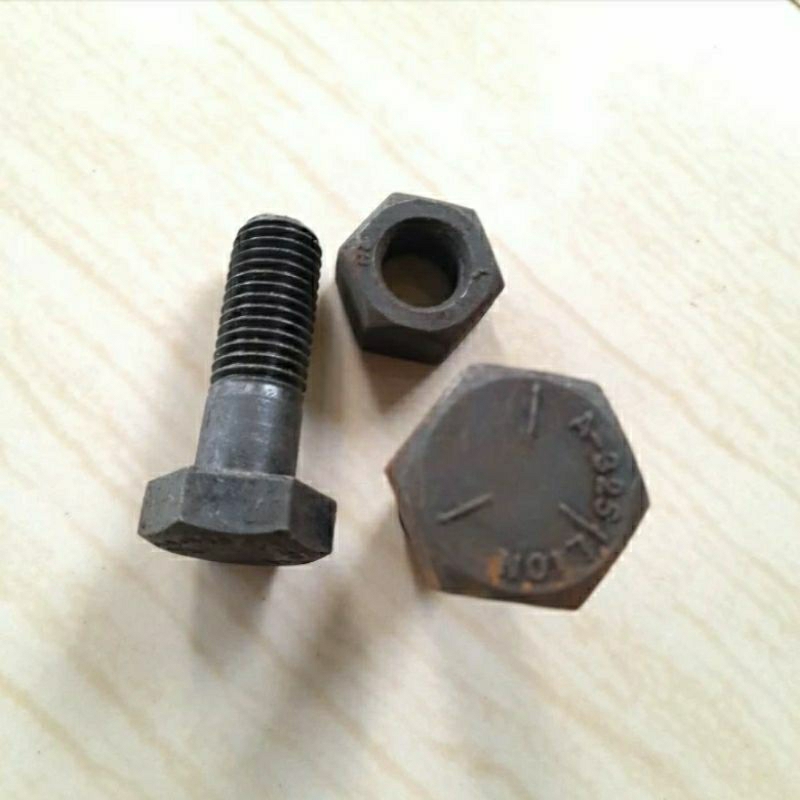 Jual Baut mur baja A325 1×2 1/2 (M24×6cm) Baut baja | Shopee Indonesia