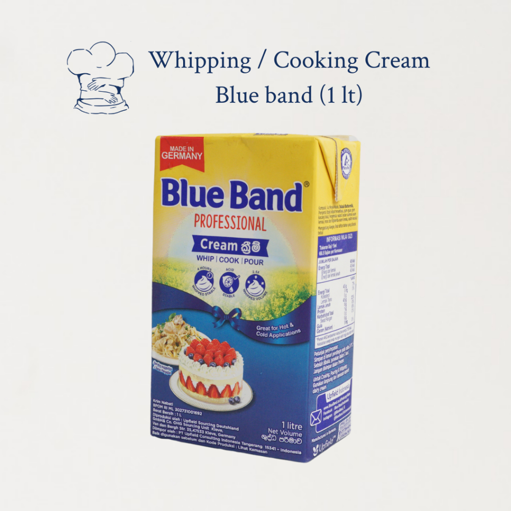 Jual Blue Band Whipping Cream 1 Liter (Blueband Cream Serbaguna Cair ...