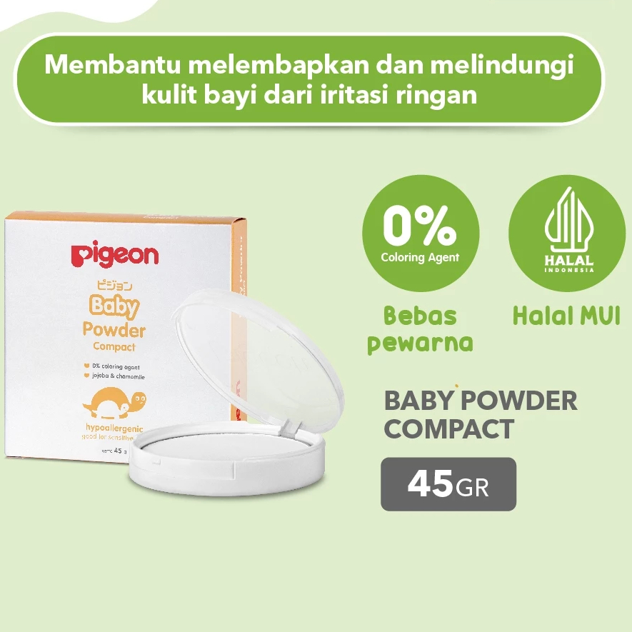Jual Pigeon Compact Powder 45gr / Refill + Puff 45gr | PIGEON Baby ...