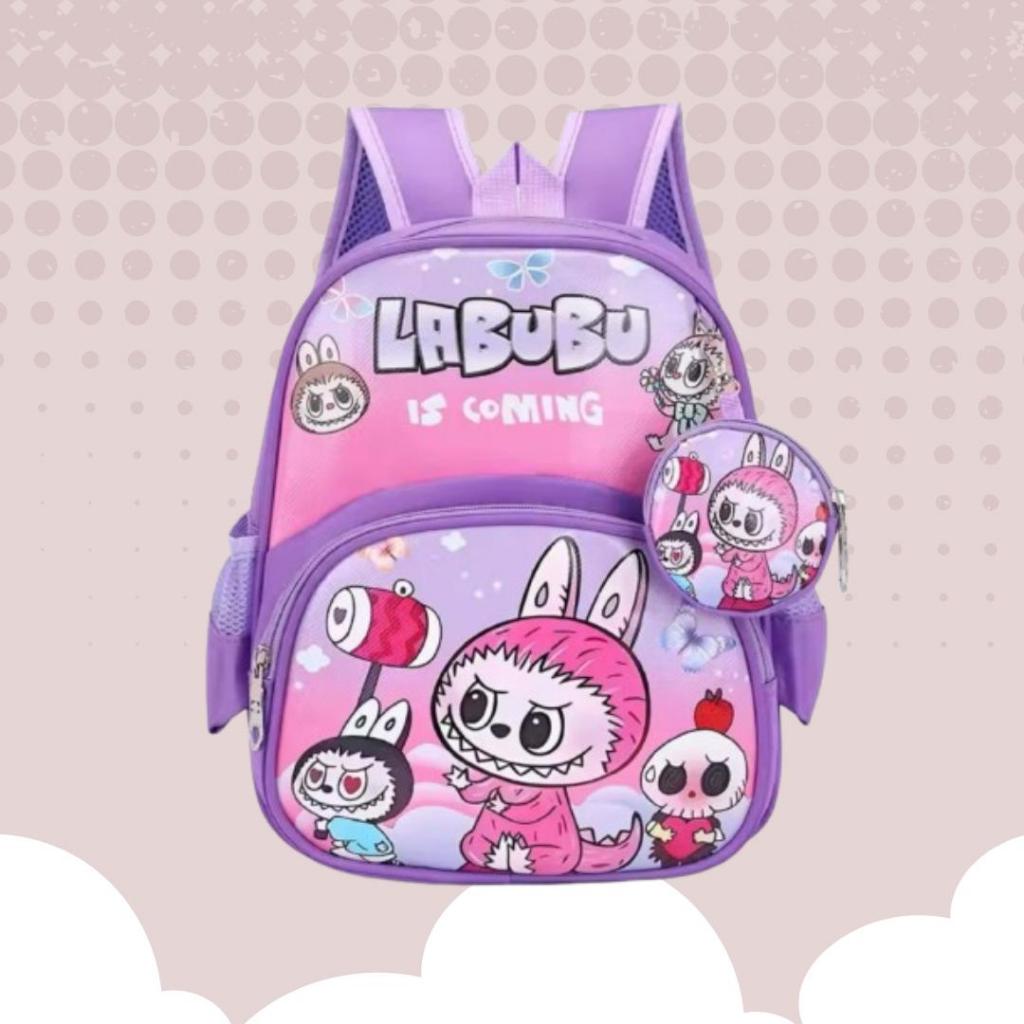 Jual RJ Tas Ransel Sekolah Anak TK/SD Karakter Labubu Unisex / Ransel Anak Labubu / Tas Anak TK ...