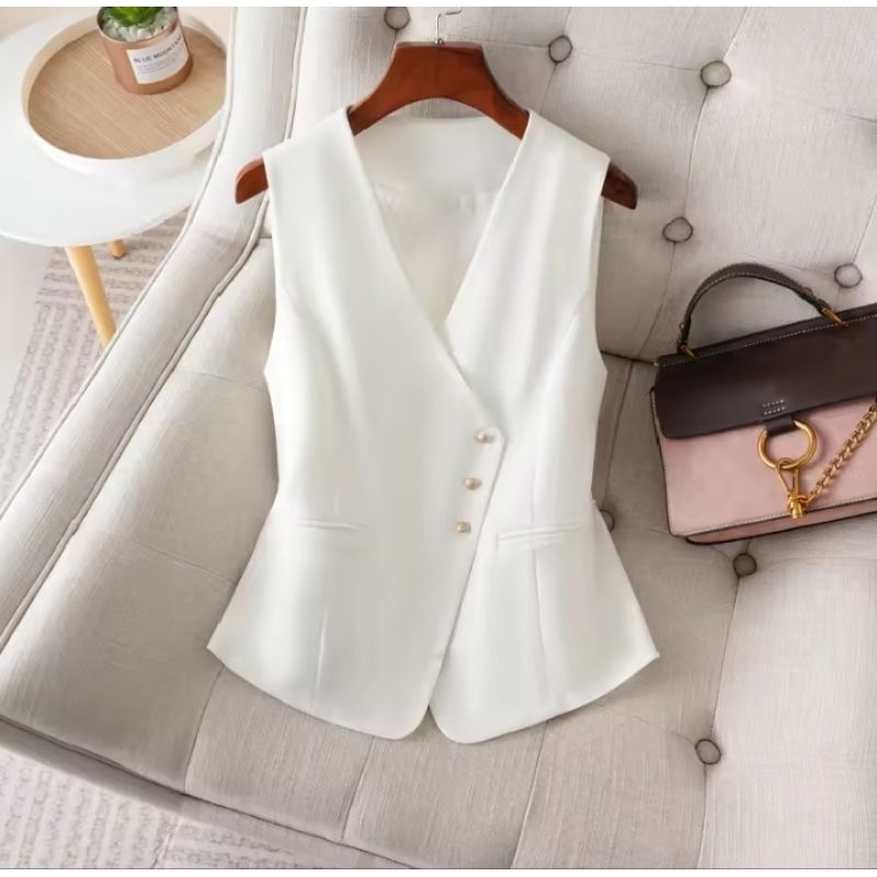 Jual ROMPI WANITA KANCING TIGA KESAMPING/VEST WANITA | Shopee Indonesia