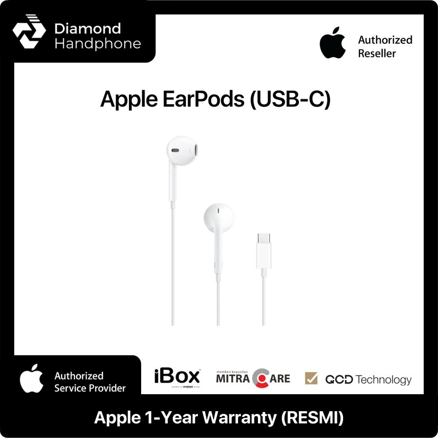 Jual Apple EarPods USB C iPhone iPad Mac MacBook iMac Original Garansi ...
