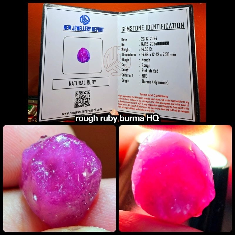 Jual natural batu ruby delima burma ( asli bongkahan ) | Shopee Indonesia
