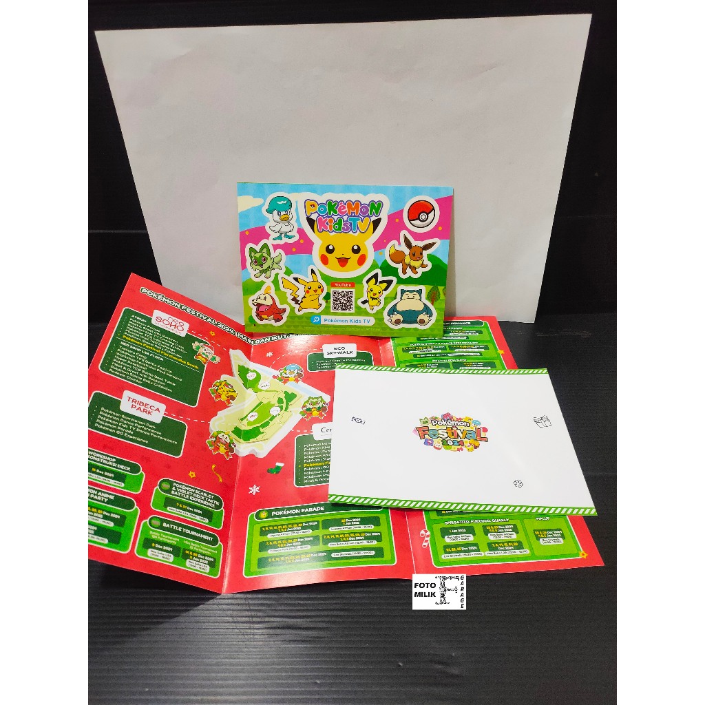 Jual Sticker Post Card Pikachu Pokemon Festival Indonesia Journey 2024 ...
