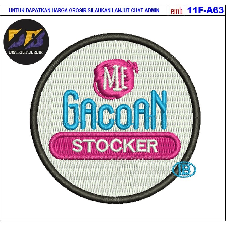 Jual PATCH BORDIR LOGO GACOAN 11 A-F 63 TESTIMONIA | Shopee Indonesia