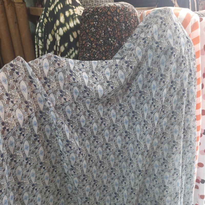 Jual kain sifon yoryu motif | Harga/0,5m| kain sifon meteran | kain ...