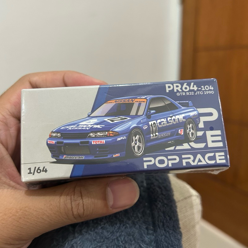 Jual POP Race - Nissan Skyline GTR R32 JTC 1990 Calsonic - Blue - New ...