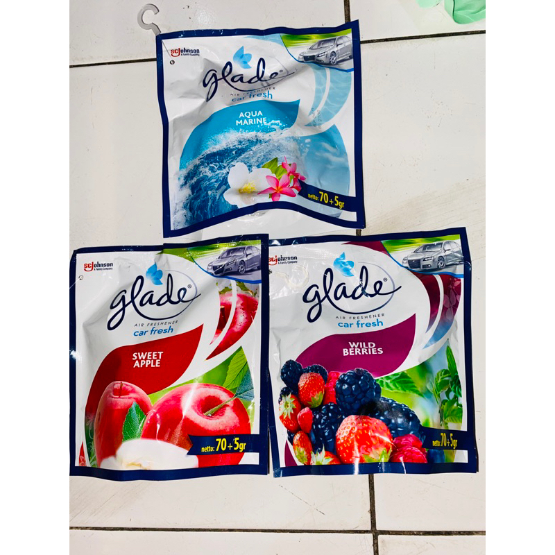Jual Glade Air Fresher Car Fresh Sweet Apple 70+5gr | Shopee Indonesia