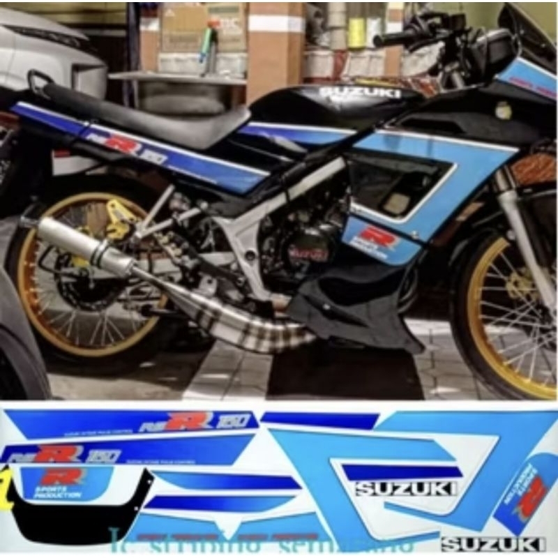 Jual Striping Suzuki RGR Crytal Biru | Shopee Indonesia
