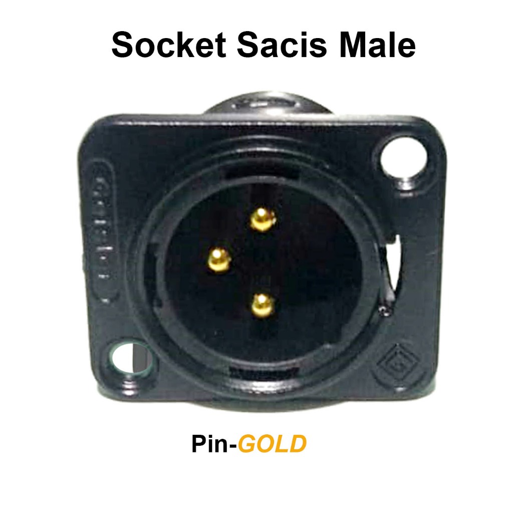 Jual GEISLER SOCKET SACIS MALE/COWOK BODY HITAM PIN GOLD (1PCS ...