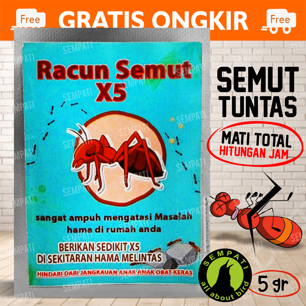 Jual SEMPATI Racun Semut X5 Obat Ampuh Basmi Usir Semut Rangrang Kecoa ...