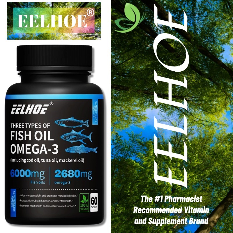 Jual Triple Minyak Ikan Omega-3 6000mg, bermanfaat untuk kesehatan ...