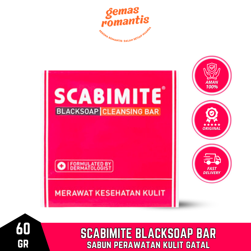 Jual Scabimite Blacksoap Cleansing Bar 60 Gram - Sabun Perawatan Kulit ...