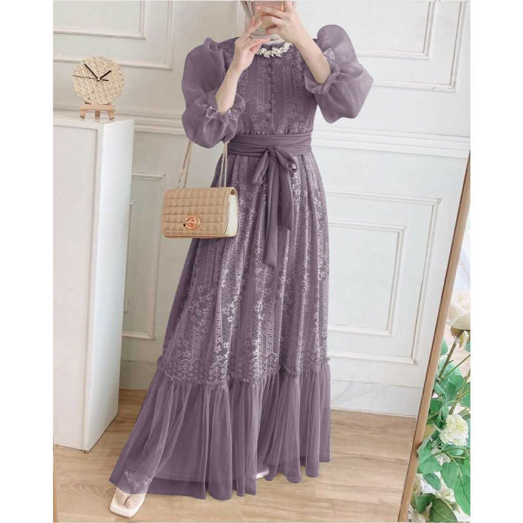 Jual gamis busui dress wanita terbaru 2025 model inara bahan premium ...
