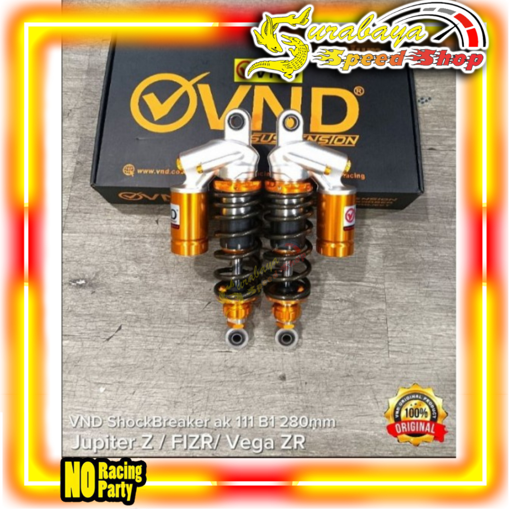 Jual VND Shockbreaker Belakang Bebek Variasi Tabung Atas Tipe AK 111 B1 Ukuran 280mm Jupiter Z ...