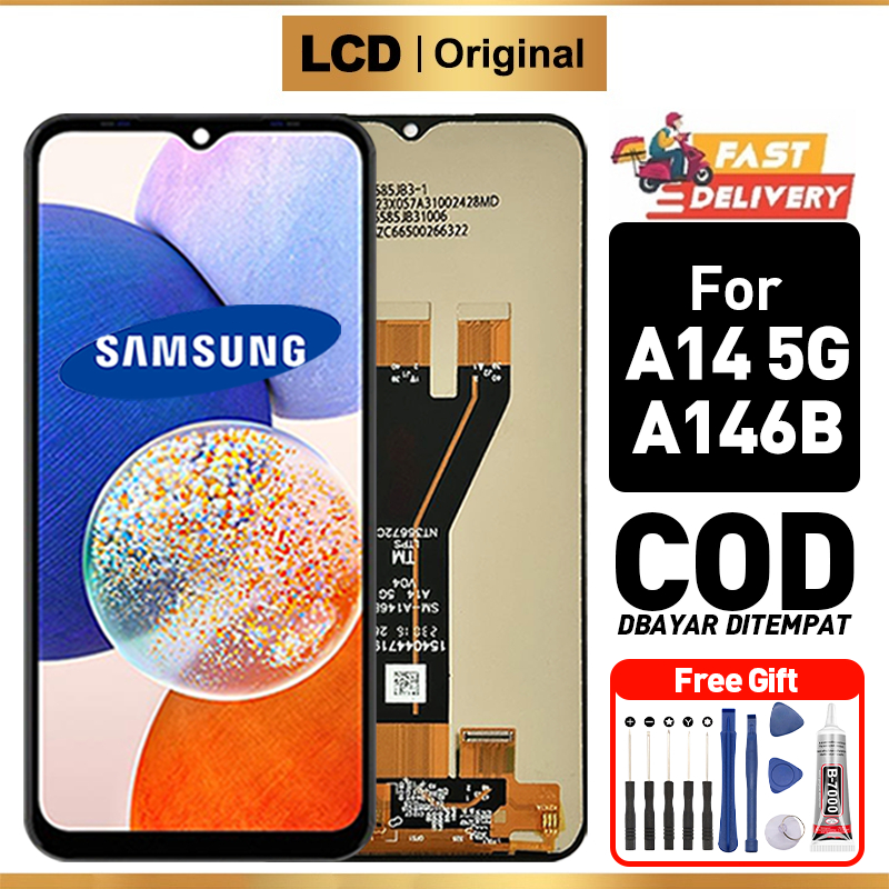 Jual LCD Samsung A14 5G A146B Original Touchscreen Fullset Asli Ori Compatible For Glass Touch ...