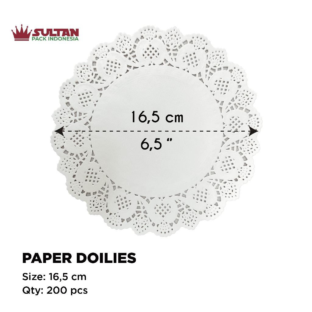 Jual Paper Doilies Putih Kertas Alas Renda Tatakan Kue Bulat Ukuran 6.5 ...