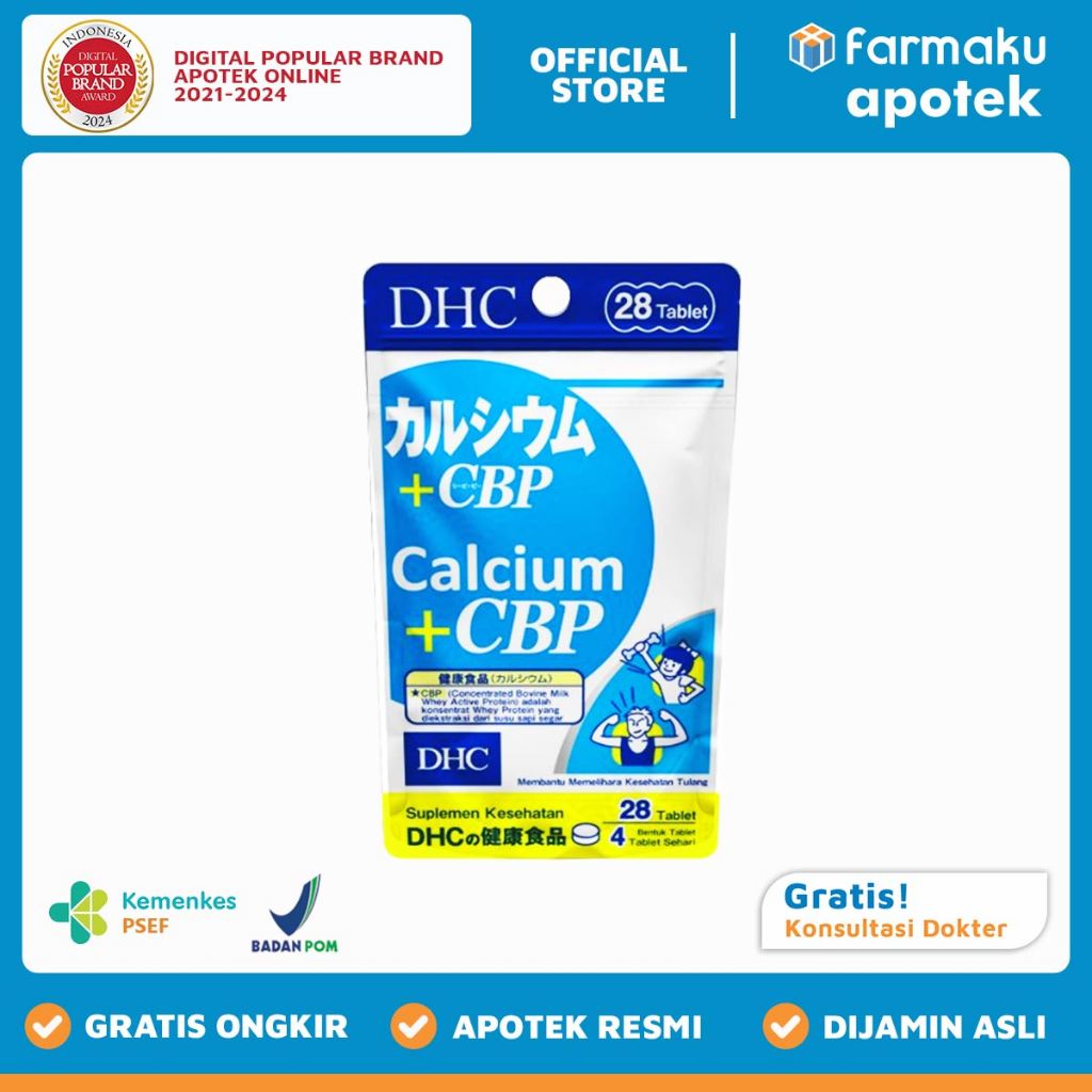 Jual DHC Calcium + CBP isi 28 Tablet - TJD | Shopee Indonesia