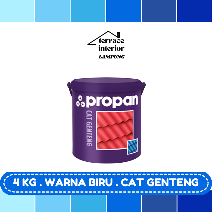 Jual Cat Genteng Propan Warna Biru 4 Kg | Shopee Indonesia